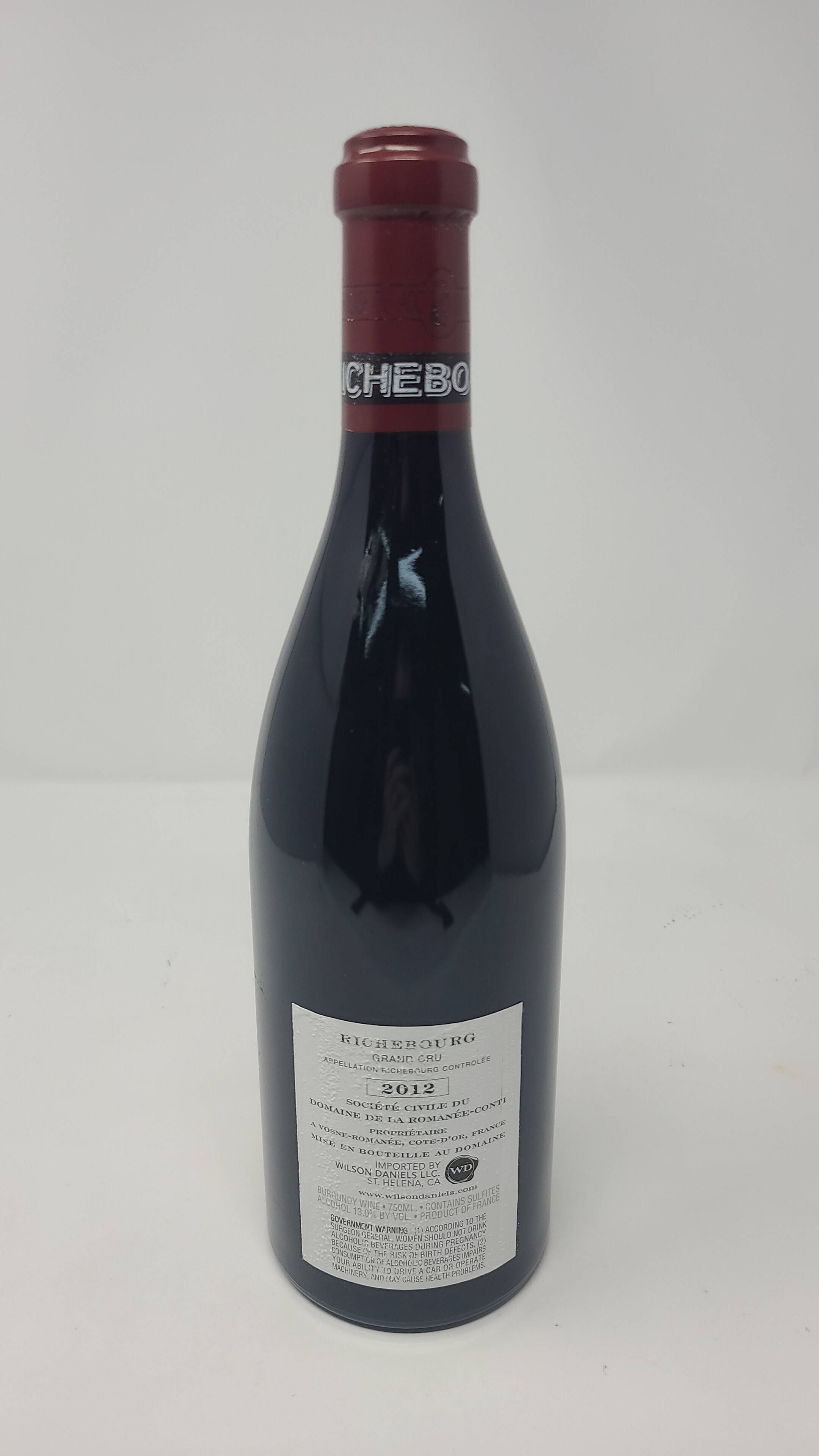 DRC Richebourg 2012 | Wine & Whisky Hong Kong | Vintage Grand Cru