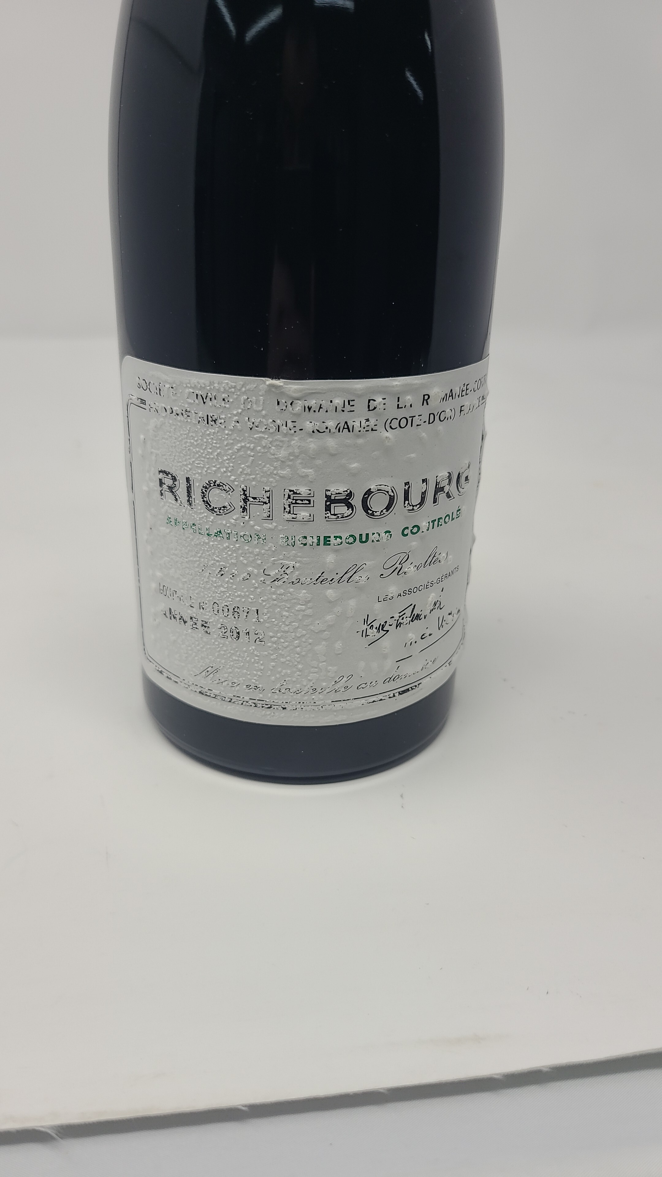 DRC Richebourg 2012 | Wine & Whisky Hong Kong | Vintage Grand Cru