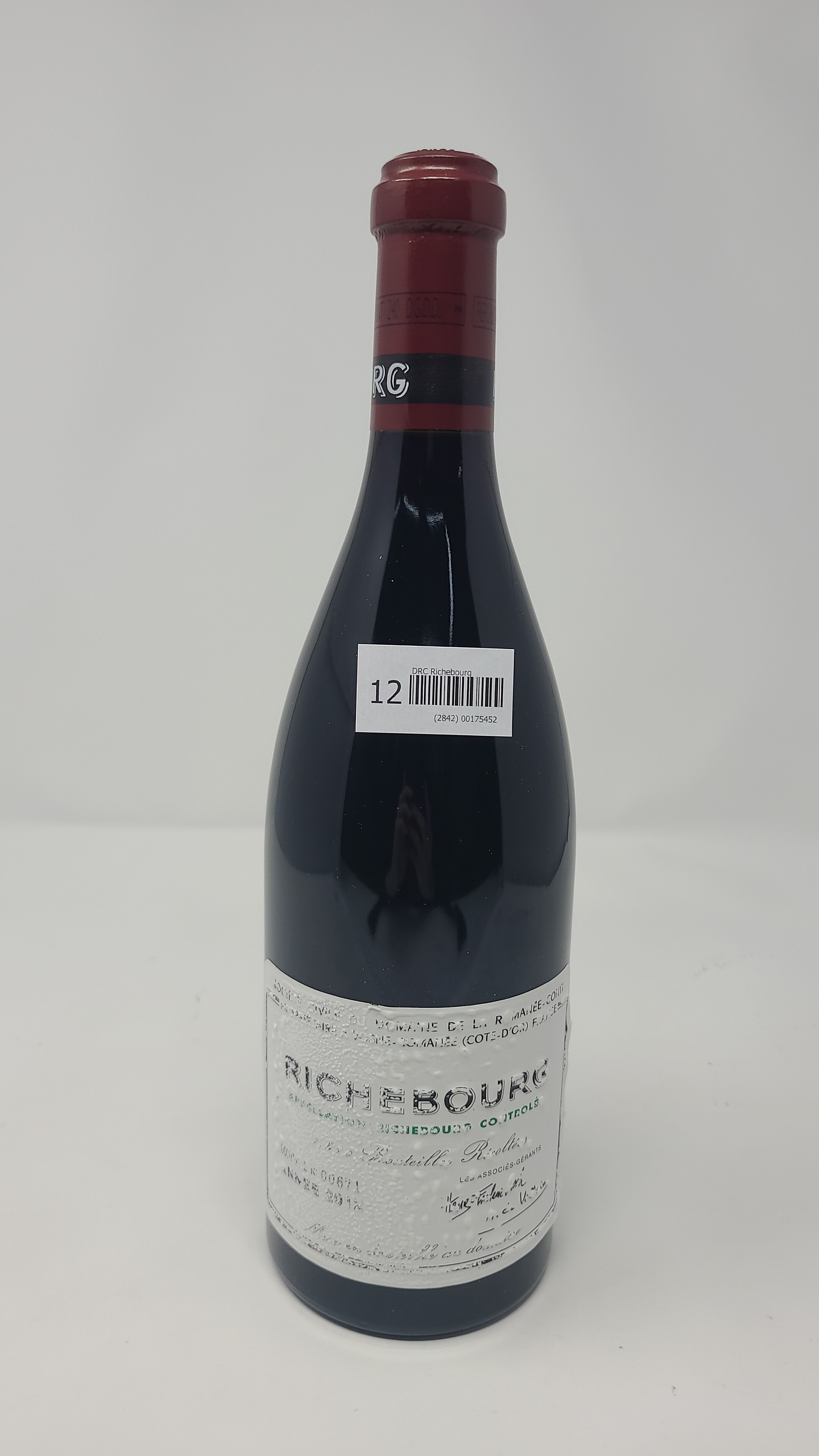 DRC Richebourg 2012 | Wine & Whisky Hong Kong | Vintage Grand Cru